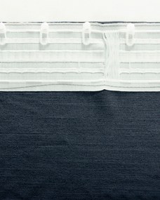 Hotový závěs BASIC s řasící páskou 140x280 cm tmavě modrý 1 ks.