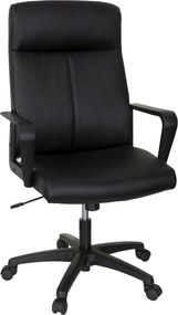 XXXLutz OTOČNÁ ŽIDLE, vzhled kůže, černá MID.YOU - Online Only kancelářské židle - 001918042901