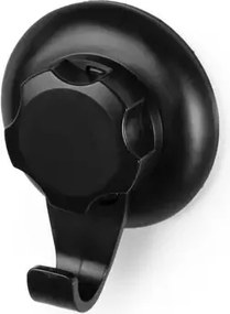 Compactor Bestlock Black háček do koupelny s přísavkou černá / Nosnost