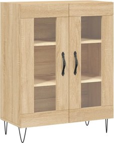 Skříň highboard dub sonoma 69,5 x 34 x 180 cm kompozitní dřevo 3198068