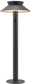Antracitový zahradní solární LED sloupek Justina s pohybovým čidlem zapichovací 5W 60cm  - Nordlux