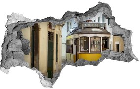 Wallmuralia Samolepící nálepka Tramvaj Lisabon 95x73 cm