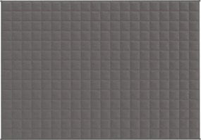Zátěžová deka šedá 137 x 200 cm 10 kg textil 3154835