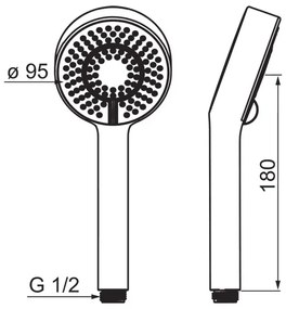 Hansa Sprchová růžice HANSABASICJET 3-polohová 44630300