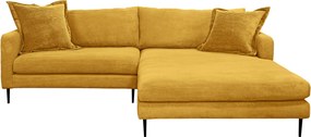 XXXLutz ROHOVÁ SEDAČKA, textil, hořčicově žlutá P & B - Sedací soupravy - 002330003412