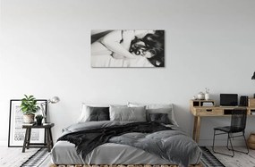 Obrazy na plátně spící ženu 125x50 cm