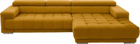 XXXLutz ROHOVÁ SEDAČKA, textil, curry žlutá Beldomo Speed - Sedací soupravy - 000711005398