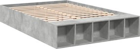 Rám postele betonově šedý 120 x 190 cm kompozitní dřevo 3280597