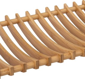 Odkapávač na nádobí, 2 patra, bambus, s nádobkou na příbory, 53 x 24,7 x 33 cm