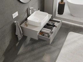 Mexen Rivel, koupelnová skříňka 80 cm, 1 zásuvka, drážkovaná, šedá matná, 91A20-08023-1-BF62