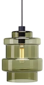 Unikátní skleněné svítidlo Axle L E14 Barva: Zelená