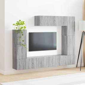 Sestava TV skříněk 5 ks Šedá Sonoma Kompozitní dřevo 3409057