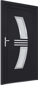 vidaXL Vchodové dveře 108 x 208 cm PVC [3187935] Barva: Bílá