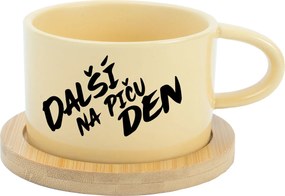DALŠÍ NA PIČU DEN - žlutý hrníček makronka 200 ml