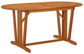 vidaXL Zahradní stůl 160 x 85 x 75 cm masivní eukalyptové dřevo