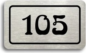ACCEPT Číslo na dveře - typ 12 (50x30mm) - bílá tabulka - barevný tisk