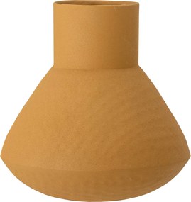 Váza Isira kovová 20,5 cm žlutá