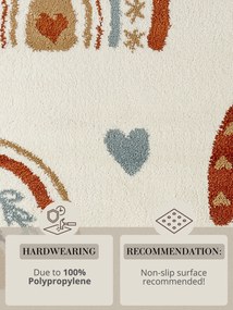 Hanse Home, Dětský koberec Adventures 106415 Cream Multicolor, 120x170, vícebarevná, dětský pokoj