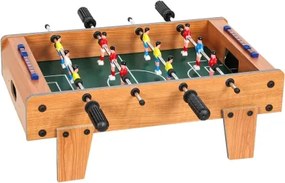 SPORTNOW mini stolní fotbal s bodovými počítadly a 2 míčky 50,6x50,5x18 cm, vzhled přírodního dřeva