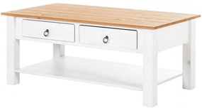 Danish style Konferenční stolek Inge, 110 cm, bílá