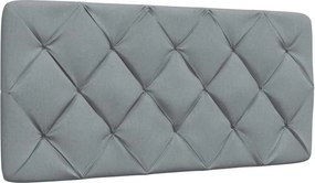 Rám postele bez matrace světle šedá 100 x 200 cm textil 3310580