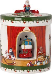 Christmas Toys hrací skříňka/svícen, Santa s dárky, 16x16x21,5 cm, Villeroy & Boch