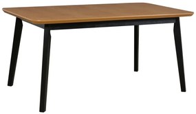 stoly/jidelni-stul-oslo-8 deska stolu bílá, podnož bílá, nohy černá