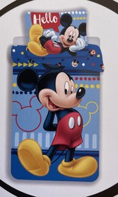 Povleceni Disney Mickey modrý 140x200cm + 90x70 cm Setino