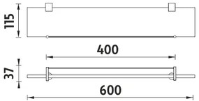 Nimco Police s ohrádkou, 60 cm BR 11091BX-60-26