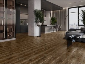 Mexen Mount Vernon vzorek vinylových panelů SPC 6,5 mm, podklad IXPE 1,5 mm, 4 V-drážka, ořech - F1029-S
