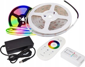 Set Led Rgb Cob 12V neonový barevný 5 m dálkový ovladač Rf dotykový