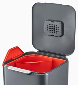 Joseph Joseph Totem Compact kuchyňský koš na recyklovaný odpad 40 l, šedý, 30065