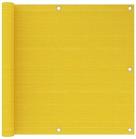 Balkonová zástěna žlutá 90 x 600 cm HDPE - Default Title
