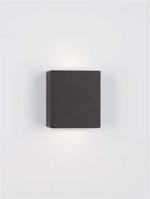 NV 9492650 Venkovní nástěnné svítidlo PARRIS antracitový hliník a čiré sklo LED 10.4W 3000K 220-240V 266st. IP65 světlo nahoru a dolů - NOVA LUCE