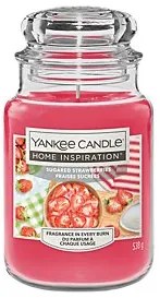 Yankee Candle vonná svíčka Classic ve skle velká Sugared Strawberries 538 g