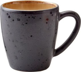 Černý/jantarový kameninový hrnek 190 ml Gastro Black/Amber – Bitz