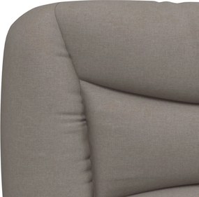 Postel s matrací Hvar taupe 180 x 200 cm textil 3208552