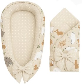 Babytýpka výbavička pro miminko luxury mini woodland beige
