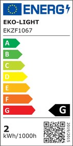 Dekorační LED žárovka E27 teplá 2700k 1,5w 100 lm