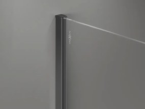 Mexen, Mexen Kioto-X sprchová stěna 60 x 200 cm, grafit 10 mm, pistolový kov - 800-060-101-95-40-X