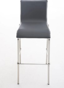 Barová židle Avola Leder Flach E78 – šedá