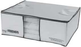 Úložný box na 2 peřiny Compactor Life 58,5 x 68,5 x 25,5 cm, bílý polypropylén