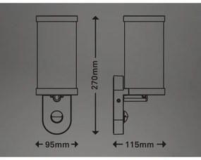 Briloner 3628-016 - Venkovní nástěnné svítidlo 1xE27/12W/230V IP44 bílá