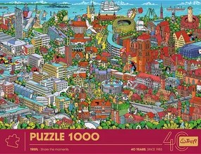 TREFL Puzzle Premium Plus Share the Moments: Trojměsto / 1000 dílků /
