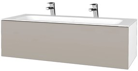 Dřevojas Koupelnová skříň VARIANTE SZZ 120 Varianta: N01 Bílá lesk / L03 Antracit vysoký lesk