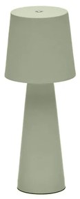 LED stmívatelná stolní lampa v mentolové barvě s kovovým stínidlem (výška 25 cm) Arenys – Kave Home