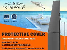 Kryt Slunečník/Závěsný slunečník antracitová Ø350cm