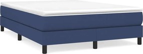 Box spring postel s matrací modrá 140x190 cm textil 3144075