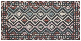 Vlněný koberec 80 x 150 cm vícebarevný HAYMANA Beliani