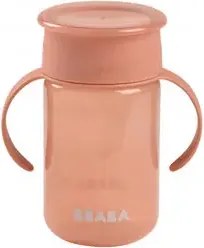 Beaba Hrnek trénovací 360° Pink 340 ml 12m+